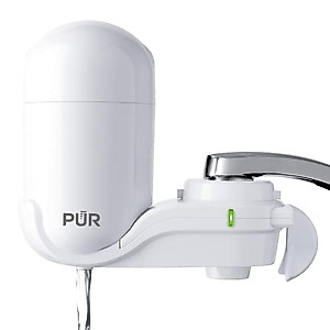 PUR Faucet Mount Water Filtration System, White – Vertical Faucet Mount with 2 Filters for Crisp, Refreshing Water, FM-3333B