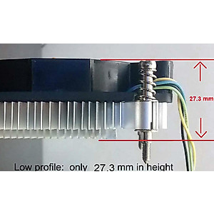 HIGH POWER® LGA-115x-mITX 1U Low-Profile Quiet 80mm Intel LGA 1150 1151 1155 1156 CPU Cooling Fan Mini ITX Micro ATX mITX PC i5 i7 Processor Cooler