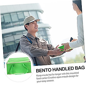 ULTECHNOVO Insulated Food Delivery Bag 1pc Catering Delivery Food Warmer Reusable Shopping Camping Tote Storage Camping Coolers Pizza Insulation Tote Lunch Lunch Box Aluminum