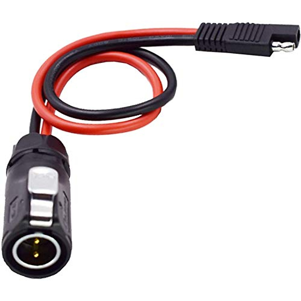 LIXIN 6.5ft 2 Pin Power Industrial Circular Connector Cable to SAE Cable Adapter, 10AWG Cable for Furrion,Solar Panel Suitcase, Forrest River RV Ports