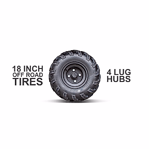 Zimmerman Knockabout Offroad ATV UTV Trailer 1,200 Pound Load Capacity, 18 Inch Wheels, 18 Cubic Feet, Dump Bed