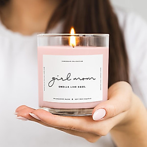 ThreeKin Scented Candles for Girl Mom, Natural Soy Wax Candles for Home, Relaxing Aromatherapy for Moms, Lavender Essential Oils with a Hint of Sass, Long Lasting Candle Burns for 75 Hours