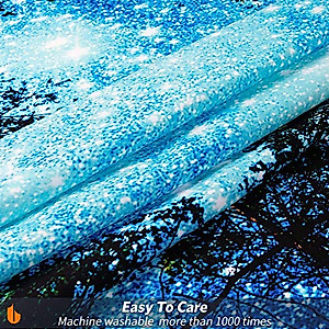 Urbanstrive Not Fade Machine Washable Mandala Tapestry Wall Hanging Trippy Hippie Bohemian Psychedelic Wall Tapestry for Bedroom Living Room, Blue White, Small (28.7x37.4 Inches)(73x95 cm)