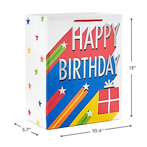 Hallmark Assorted Birthday Gift Bags (8 Bags: 4 Medium 9", 4 Large 13") for Kids, Teachers, Grandchildren, Adults, Siblings, Parties