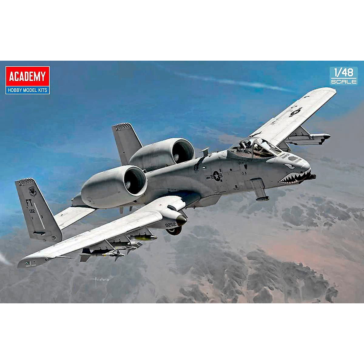 Academy 120116 492348 1/48 USAF A-10C 75Th Fs Flying Tigers, Multi-Colour