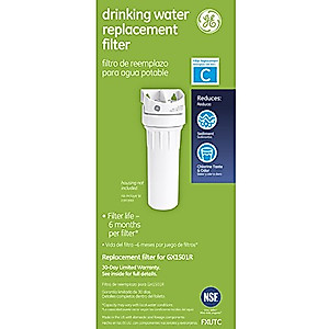 GE FXUTC Drinking Water System Replacement Filter , White , Green