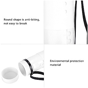Poster Tube, Drawing Storage Tube, with Strap PE Moisture-Proof Waterproof for Posters Maps Artworks Documents(White)