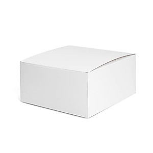 12 Pack White Gift Box,8 x 8 x4 Inch,Gift Box for Present,Cardboard Gift Boxes with Lids for Birthday,Party,Valentine's Day,Wedding