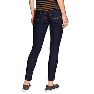 Eddie Bauer Women's Revival High-Rise Slim Straight Jeans, Aged Blue, 8