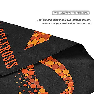 Multiple Sclerosis Awareness Garden Flag 12x18 Inches Vertical Outdoor-Double Sided Small Yard Welcome Flags Support Inspirational Survivor Ribbon Prevention Cancer House Flag Decorations