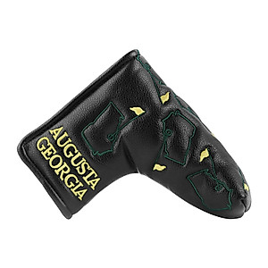 Studio Crafted Augusta Georgia Magnetic Closure Golf Blade Putters Headcover (Black)