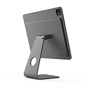 LULULOOK Compatible with Magnatic iPad Stand, Aluminum Tablet Holder Adjustable Desktop Stand Holder
