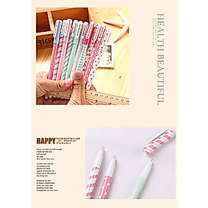yansanido Office Supplies Kawaii Cute Pens, 10 Pack 0.38mm Colored Pens Gel Pens Fine Point For College Pen Work School Art (A)