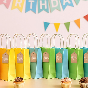 200PCS Kraft Paper Gift Tags with String, Blank Gift Bags Tags Price Tags(Brown)