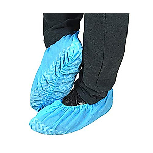 Disposable Boot & Shoe Covers 100 Pairs (200 Pack) Non Slip Durable Large Size Fits Virtually Most Shoes