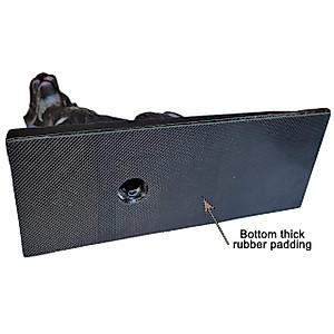 LuLu Decor, Cast Iron Dog Door Stopper, Doorstops Weight 6 Lbs (Black)