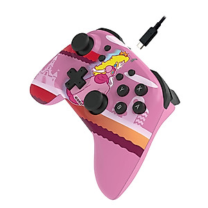 HORI Wireless HORIPAD (Peach) Pro Controller for Nintendo Switch - Officially Licensed By Nintendo
