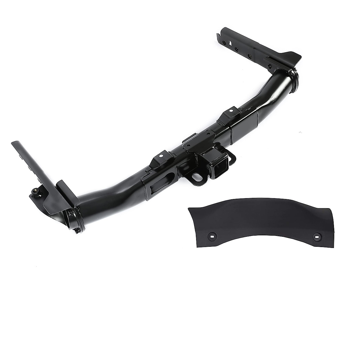 ECOTRIC Trailer Hitch Receiver Compatible with 2014-2019 Dodge Durango with Cover Bezel & Hardware 3 Stages Replacement for 82214135AB （2 Packages）