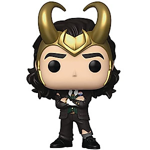 Funko Marvel: Loki - President Loki Pop! Vinyl Figure (Bundled with Compatible Pop Box Protector Case)