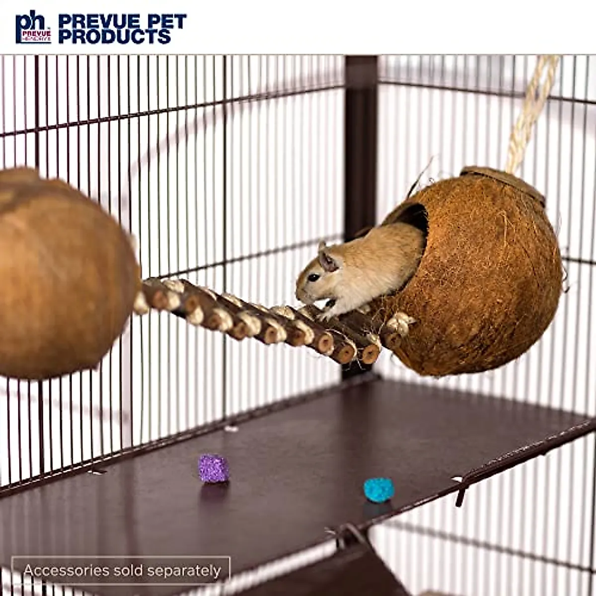 Prevue Pet Products Rat, Chinchilla, Baby Ferret Cage, Metal Home Crate for Small Animal Critters, Chew-Proof House with Caster Wheels, Earthtone Dusted Rose Hammertone Finish 31 inches x 20.5 inches x 40 inches