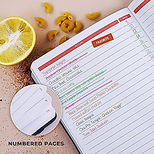 Clever Fox Recipe Book - Make Your Own Family Cookbook & Blank Recipe Notebook Organizer, Empty Cooking Journal to Write in Recipes, A5 Hardcover, Stores 60 Recipes - Dark Blue
