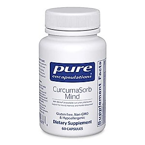 Pure Encapsulations CurcumaSorb Mind | Supplement to Support Memory, Sharpness, and Cognitive Function* | 60 Capsules