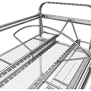 Plate Rack Dish Drainer Rack 2/3-Layer Kitchen Supplies Storage Draining with Chopsticks/Knives/Cutting Board Holder Pan Plate Holder (Color : Silver, Size : 2-Tier)