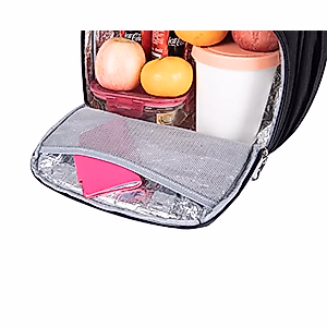 KROSER Lunch Backpack 15.6 inch Laptop Backpack with USB Port Insulated Cooler Backpack for Men and Women, Outdoor Lunch Bag for School Work Hiking Beach Picnic Trip