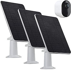 UYODM Solar Panel for Arlo Pro 3/Pro 4/Ultra/Ultra 2,Continuous Power Supply, IP66 Weatherproof (3PACK,White)