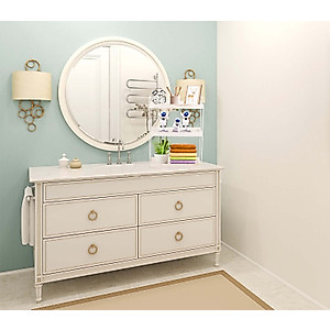 AfooBezos 3-Tier Countertop Organizer for Counter Stylish Wood Vanity Shelf Storage Skincare Tray Organizers Shelf for Bathroom Storage Organization