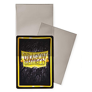 Dragon Shield Bundle: 5 Packs of Smoke Perfect Fit Standard Size Sleeves - 500 Sleeves Total