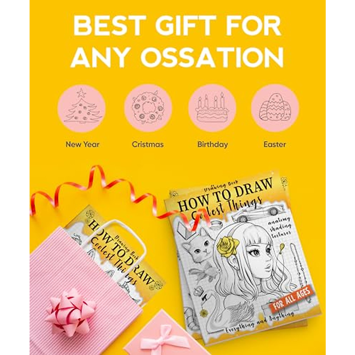 Drawing Book How to Draw Coolest Things Anatomy Shading Textures: This Drawing Guide Easy Way to Learn How to Draw. Basic and Beyond