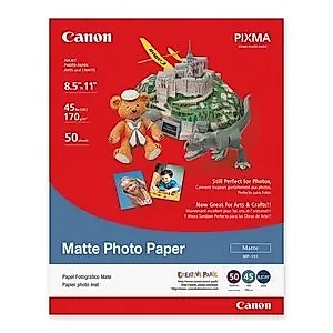 Canon 7981A004 Photo Paper Plus, Matte, 8-1/2 x 11 (Pack of 50 Sheets)