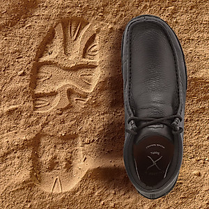 Twisted X Men's Chukka Driving Moc, Moc Toe, Soft Black, 11.5 M