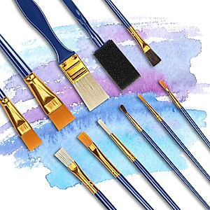 Halobios Painting Brushes, 25 All Purpose Paint Brushes Bulk Painting Brushes for Kids, Craft Paint Brushes for Acrylic Painting Oil Watercolor Gouache