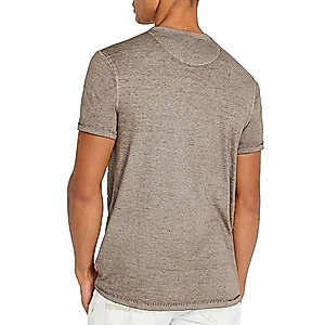 Buffalo David Bitton mens Short Sleeve Kasum Henley Shirt, Ardent, Medium US