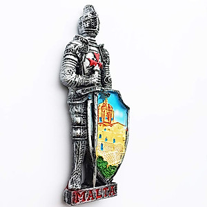 3D Malta Armored Warrior Refrigerator Magnet Tourist Souvenirs Stickers,Home & Kitchen Decoration Malta Fridge Magnet from China