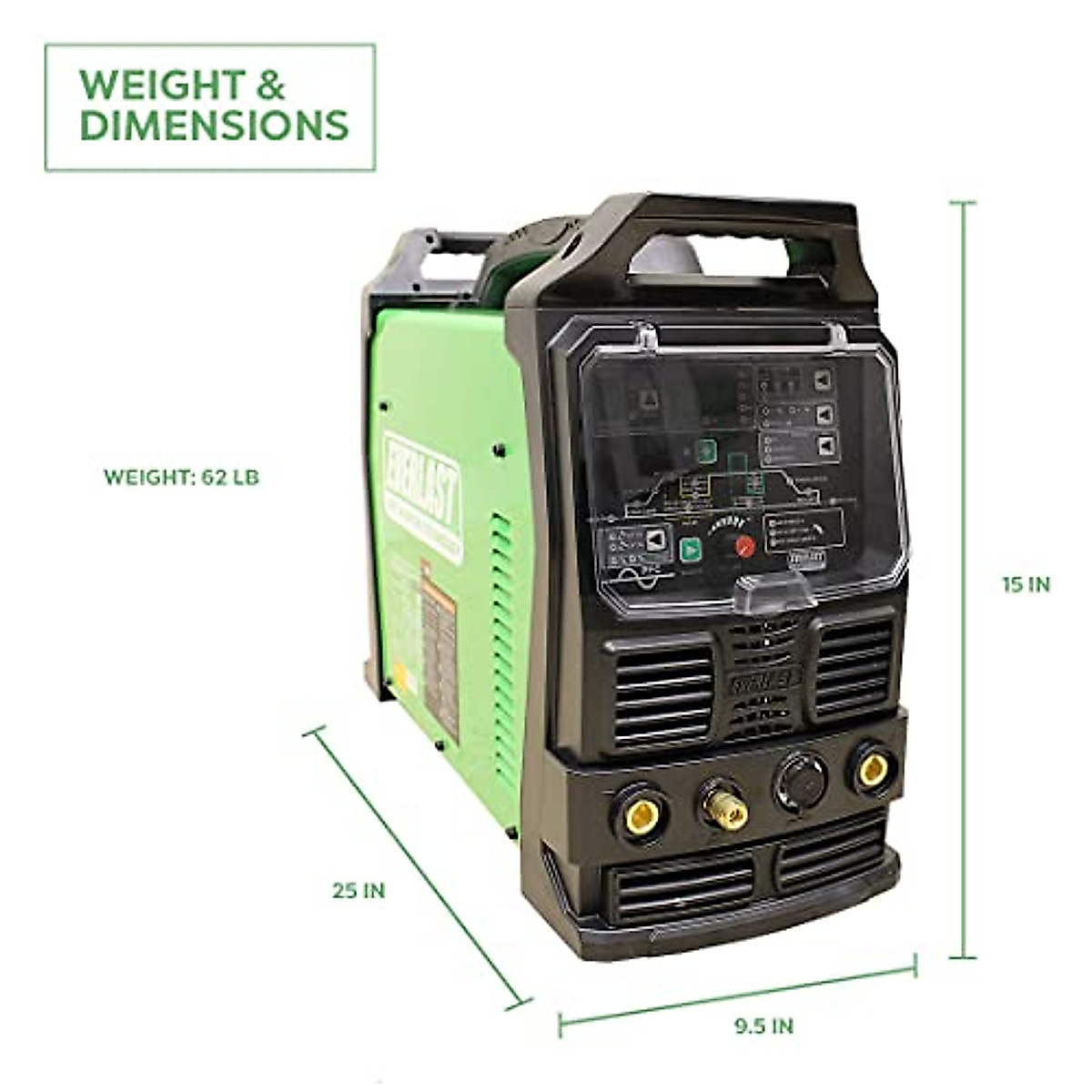 2022 Everlast PowerTIG 210EXT 210amp Ac Dc Tig Stick Advance Pulse Welder 110/220 Volt Inverter-based IGBT Technology