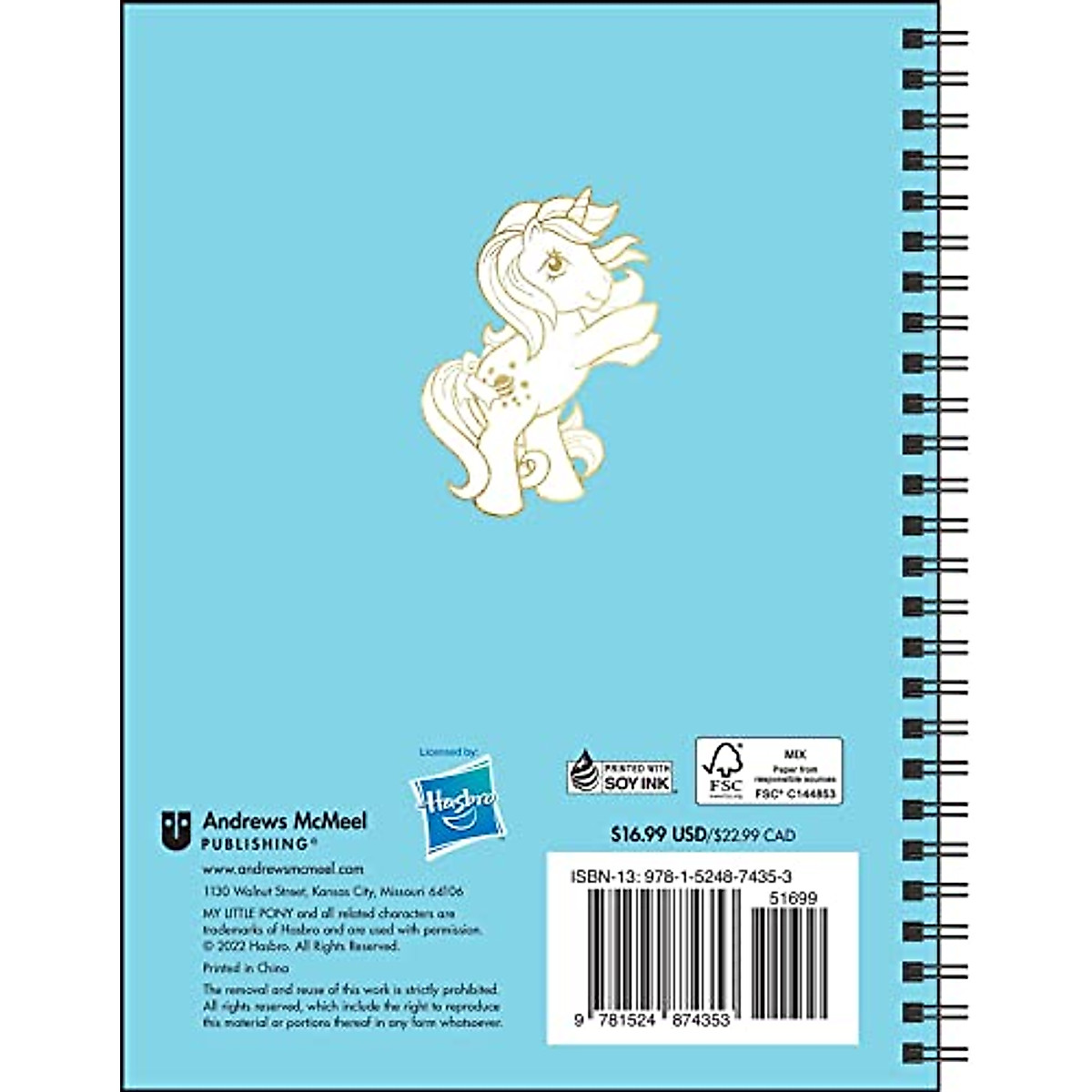 My Little Pony Retro 16-Month 2022-2023 Monthly/Weekly Planner Calendar