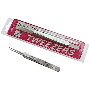 Vetus Tweezer Non-magnetic Stainless Steel Pointed Tip ST-14