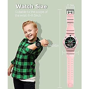 PTHTECHUS Kids Smart Watch with SIM Card, 4G GPS Tracker Watch for Kids, Combines Phone Video Voice and Wi-Fi Call, Wrist Watch Suitable for 8-16 Boys Girls Birthday Gifts