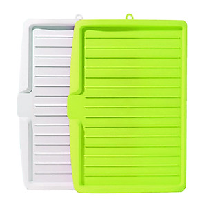 Qingsi 1 PC Premium Drip Tray Dish Drainer Mat Plastic Kitchen Dish Draining Rack Dish Drain Board Sink Side Drip Sloping Draining Tray for Pots, Pans, Fruit Vgetable Drain Cooking Holder Tools