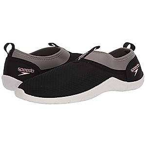 Speedo Women's Water Shoe Tidal Cruiser, Black/Pink, 7 Womens US