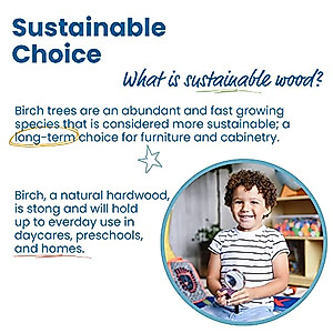 ECR4Kids ECRKids Storage & Organization, 30 Cubbies, Birch Finish