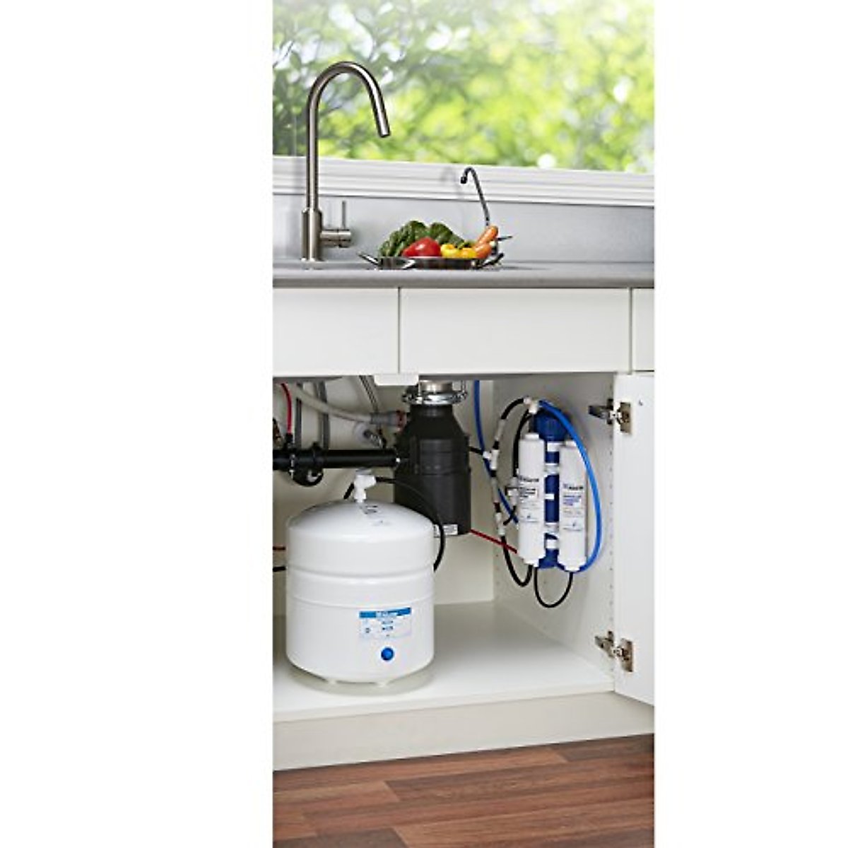 Home Master TM Undersink Reverse Osmosis Water Filter System, Fast 4.5s Fill Rate, 8.5” of catalytic carbon, filters up to 99% chemicals salts TDS, User Friendly Modular Design, 5-year limited parts