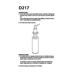 Westbrass R217-26 Kitchen Sink Deck Mounted Liquid Soap/Hand Sanitizer Dispenser with Refillable 12 oz Bottle, Polished Chrome