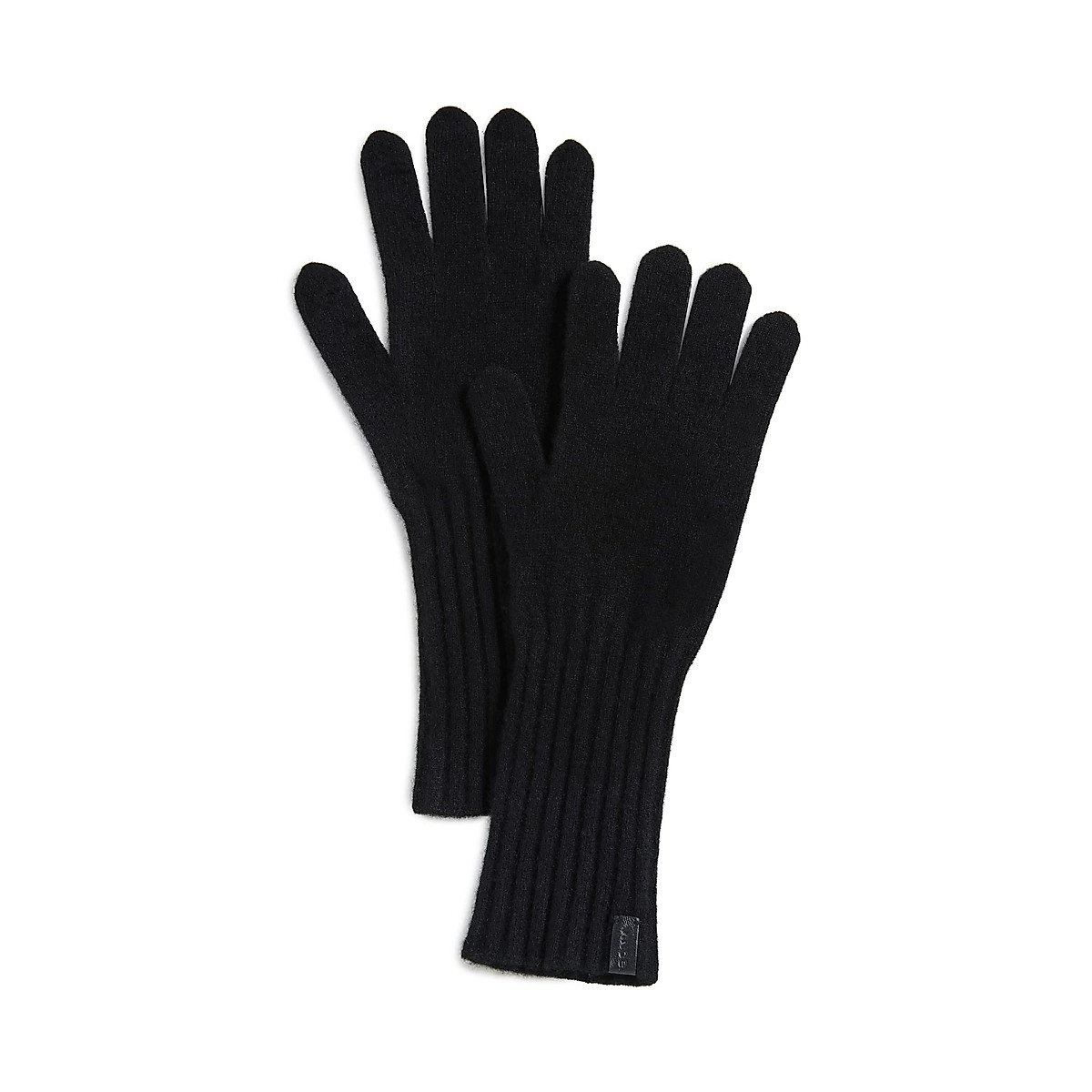 Vince Womens Boiled Cashmere Knit Glove,Black,OS