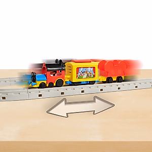 Disney Junior Mickey Mouse Around Town Track Set, 35-piece Remote Control Toy Train, Officially Licensed Kids Toys for Ages 3 Up, Amazon Exclusive