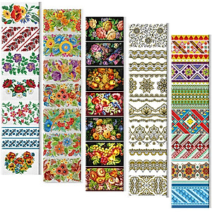 Lot of 5 Egg Wrap - Easter Egg Sleeves - Easter Egg Wrappers - Easter Egg Shrink Wrappers - Russian Easter Egg Wraps - Ukrainian Easter Eggs - Pysanky Egg Decorations - Orthodox Easter Egg Arounds
