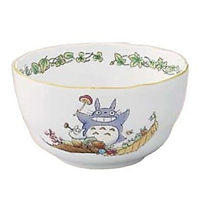 Noritake X Studio Ghibli Neighbor Totoro"Totoro with mushroom" Japanese rice bowl TT97876/4924-3 from Japan